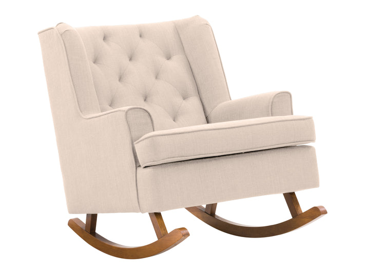 Timeless Beige Rocking Chair