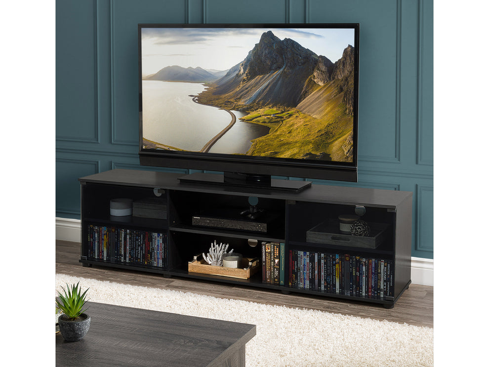 TV Stand with Glass Doors for TVs up to 85" – CorLiving Furniture